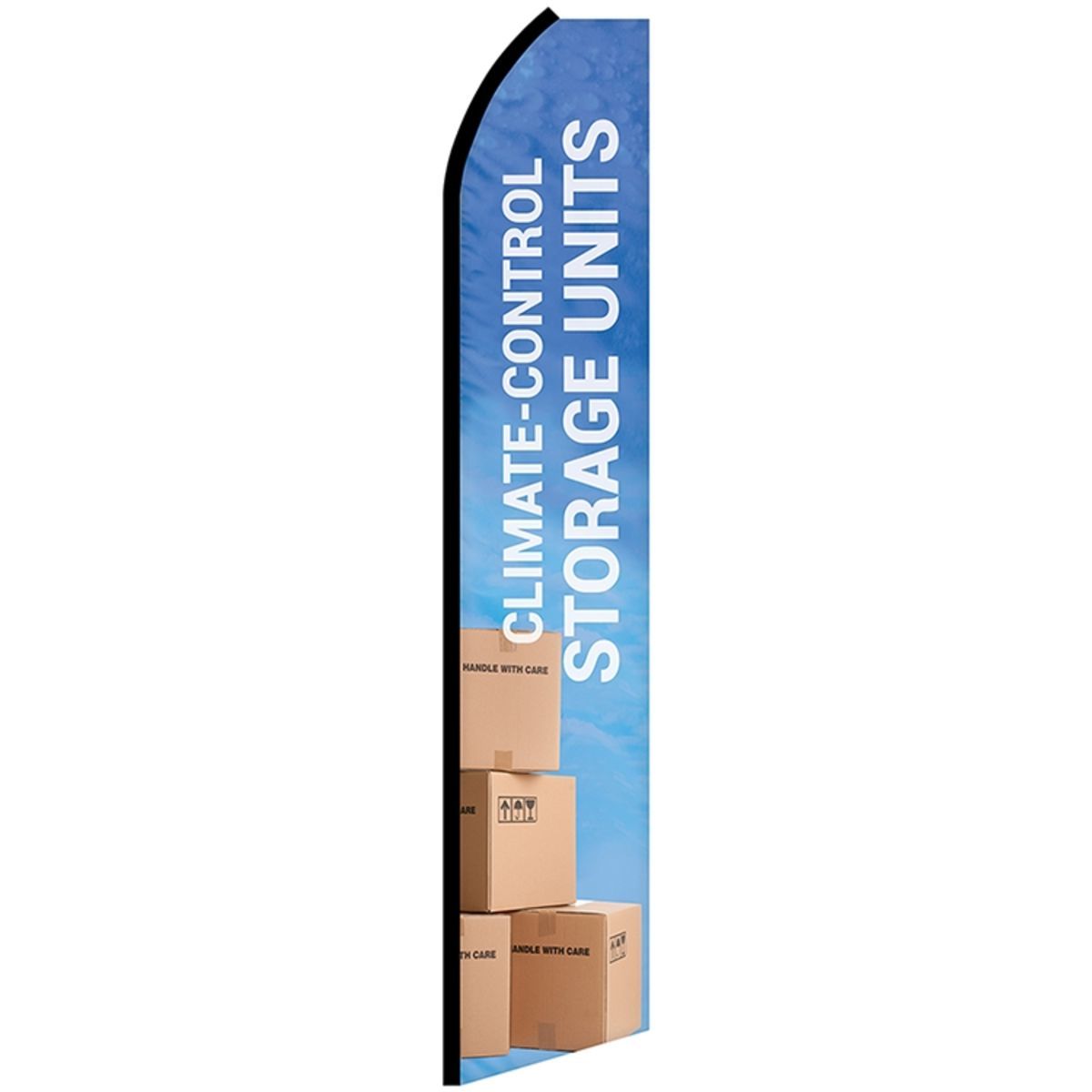 12' digitally printed custom swooper banner | Corporate Specialties