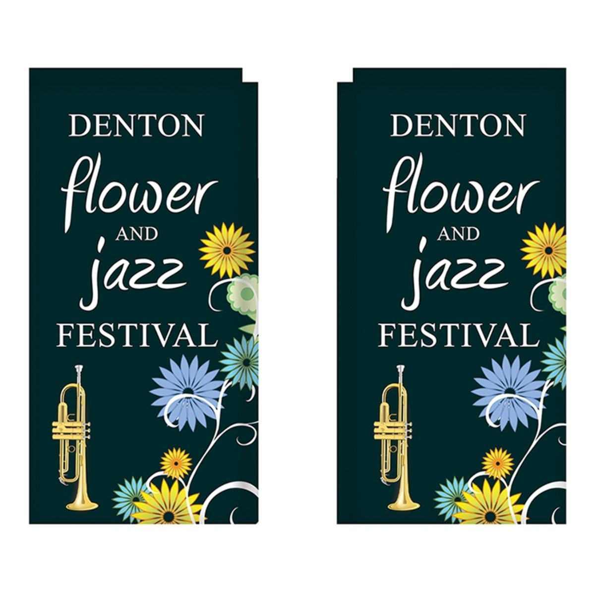 Promotional 2.5' x 5' double sided windchaser flag Personalized With ...