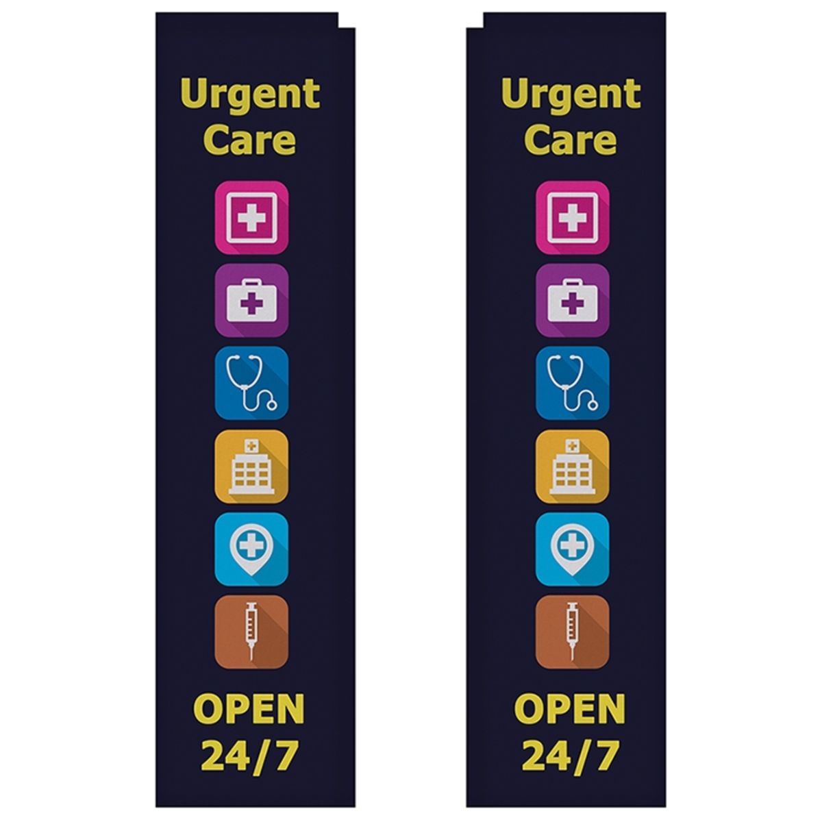 2' x 8' double sided windchaser flag | Inkmule