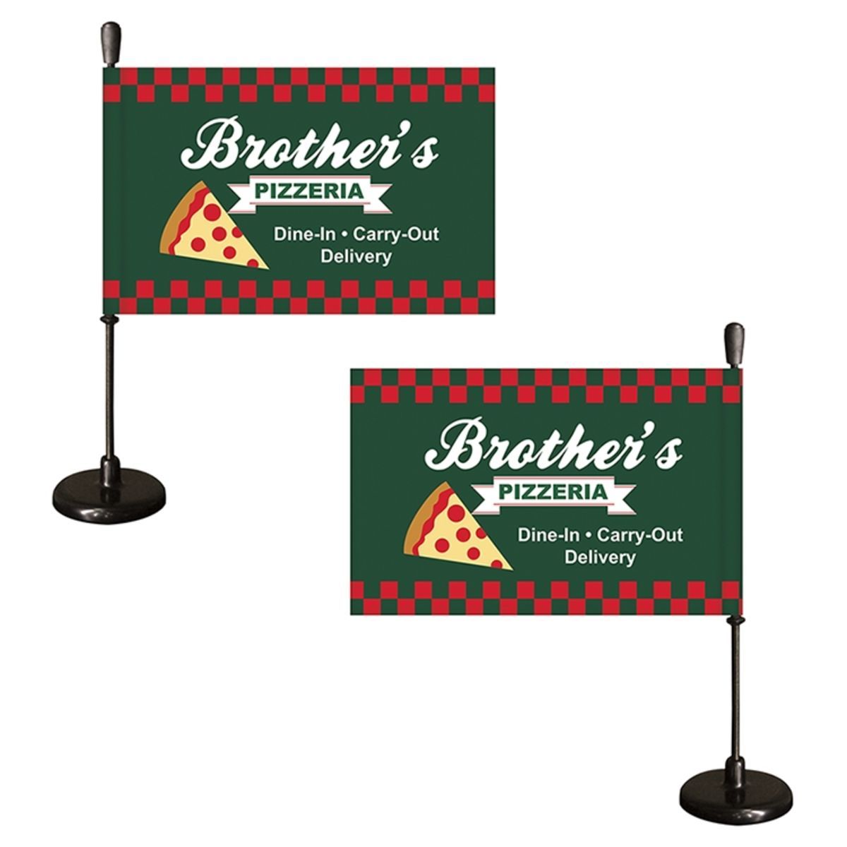 Custom magnetic car flag kit - double sided | Corporate Specialties