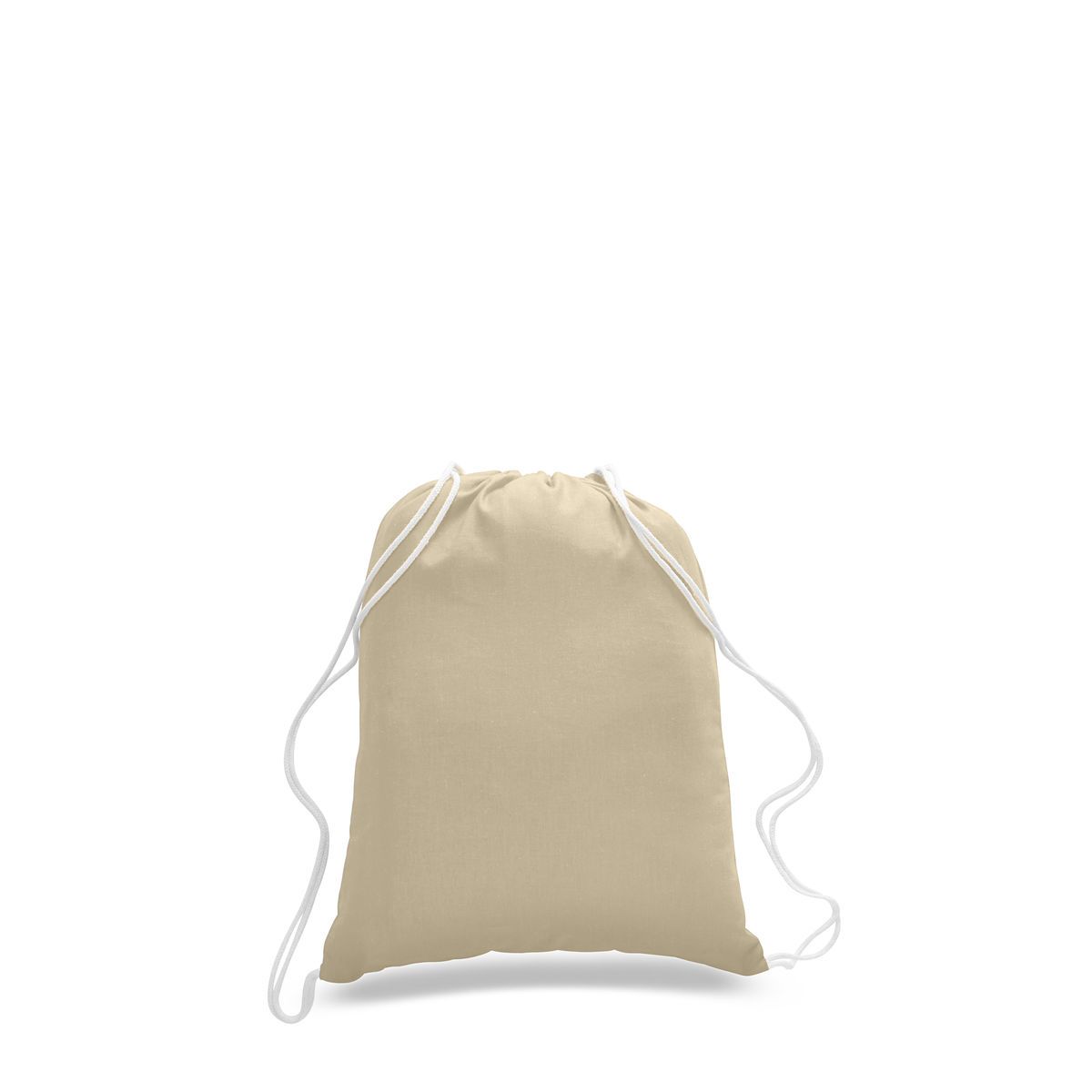 Large economical sport drawstring backpack - natural | Corporate ...