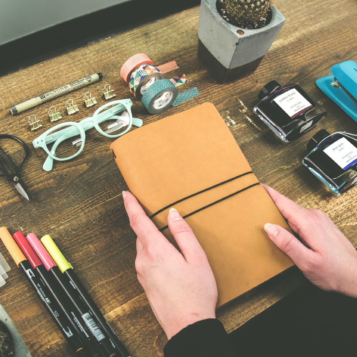 Leather Bullet Journaling Notebook Brandextenders