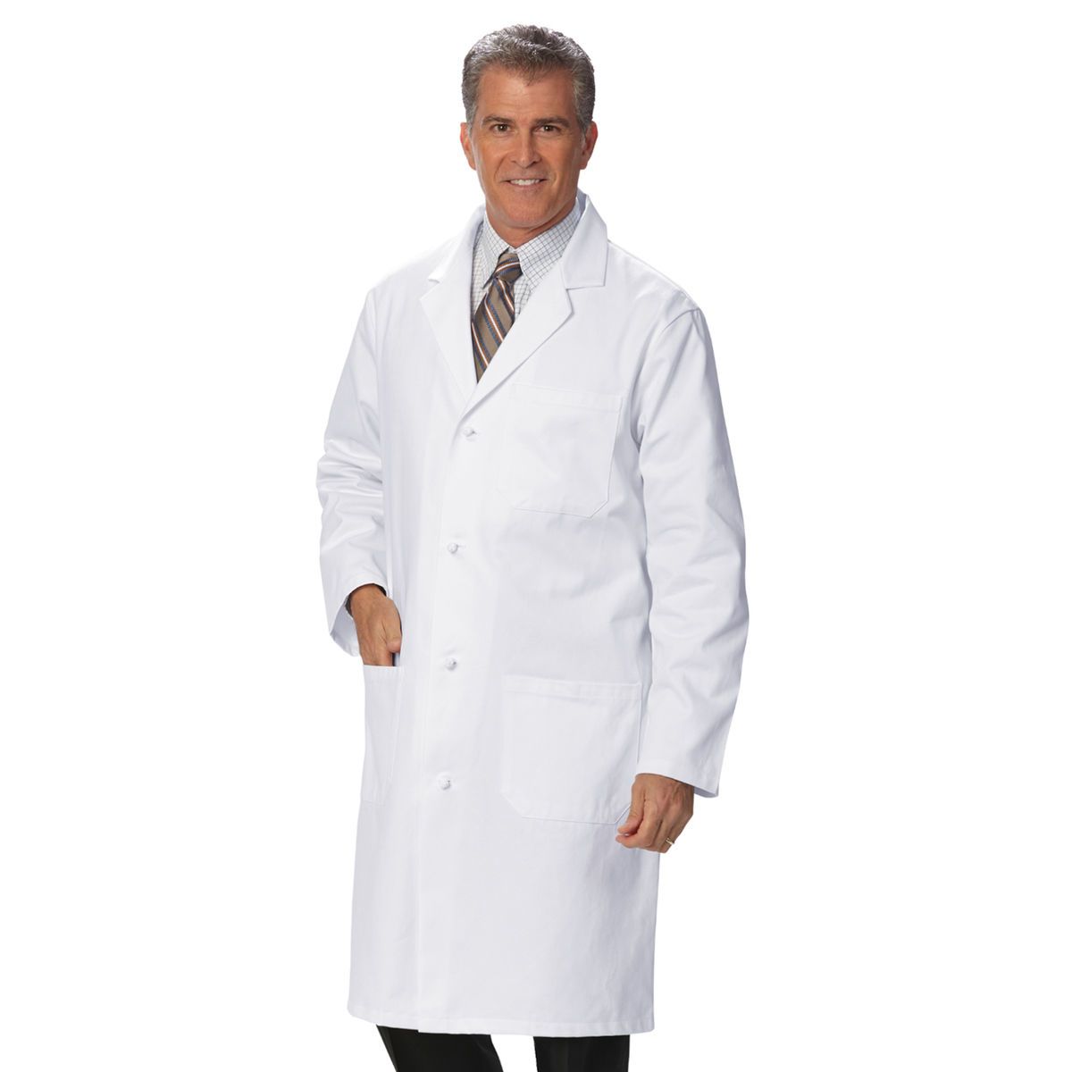 Promotional Fashion seal men's 41 knot button knee length lab coat ...