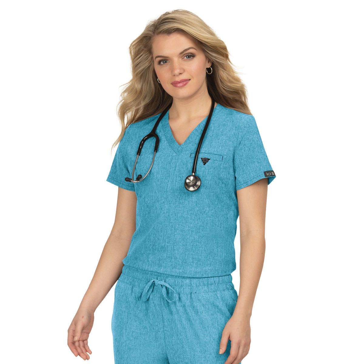 Koi - basics - women's 1-pocket tuck-in kade scrub top | Order Swag