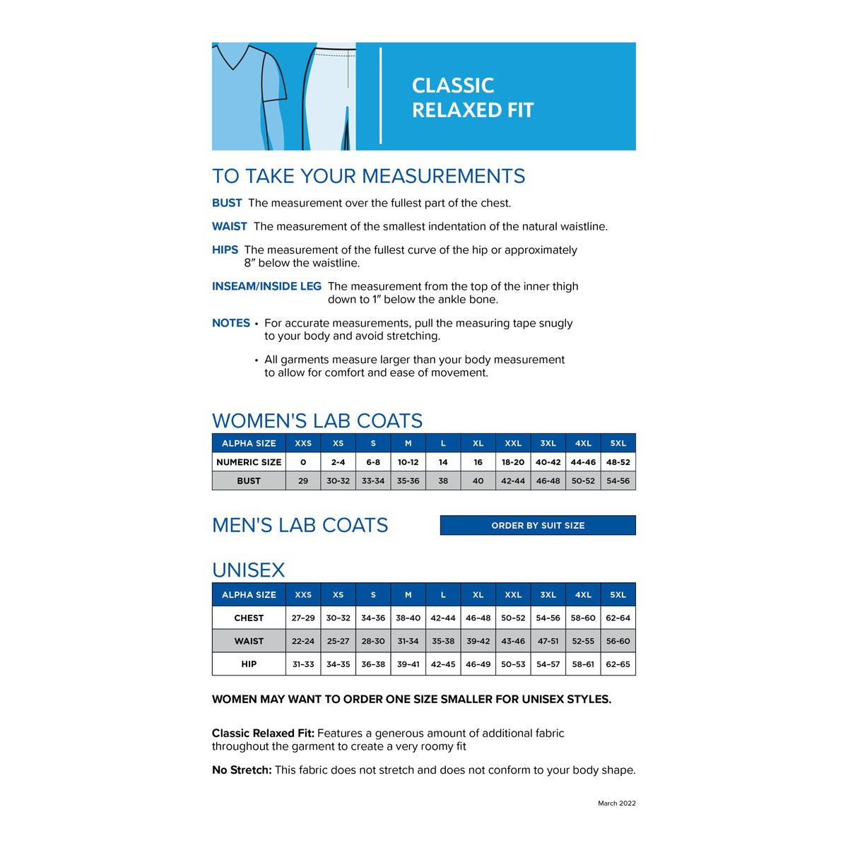 Landau - essential lab coats - men's three-pocket 100 cotton 43.5 full ...