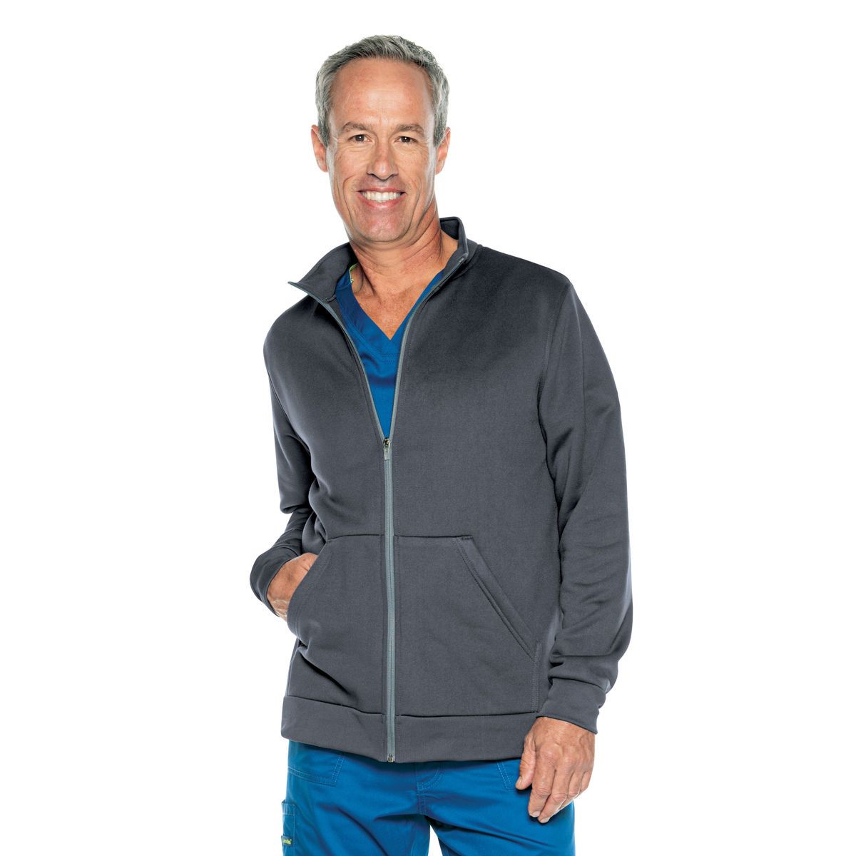 Promotional Urbane - performance - men's center front-zip closure scrub ...