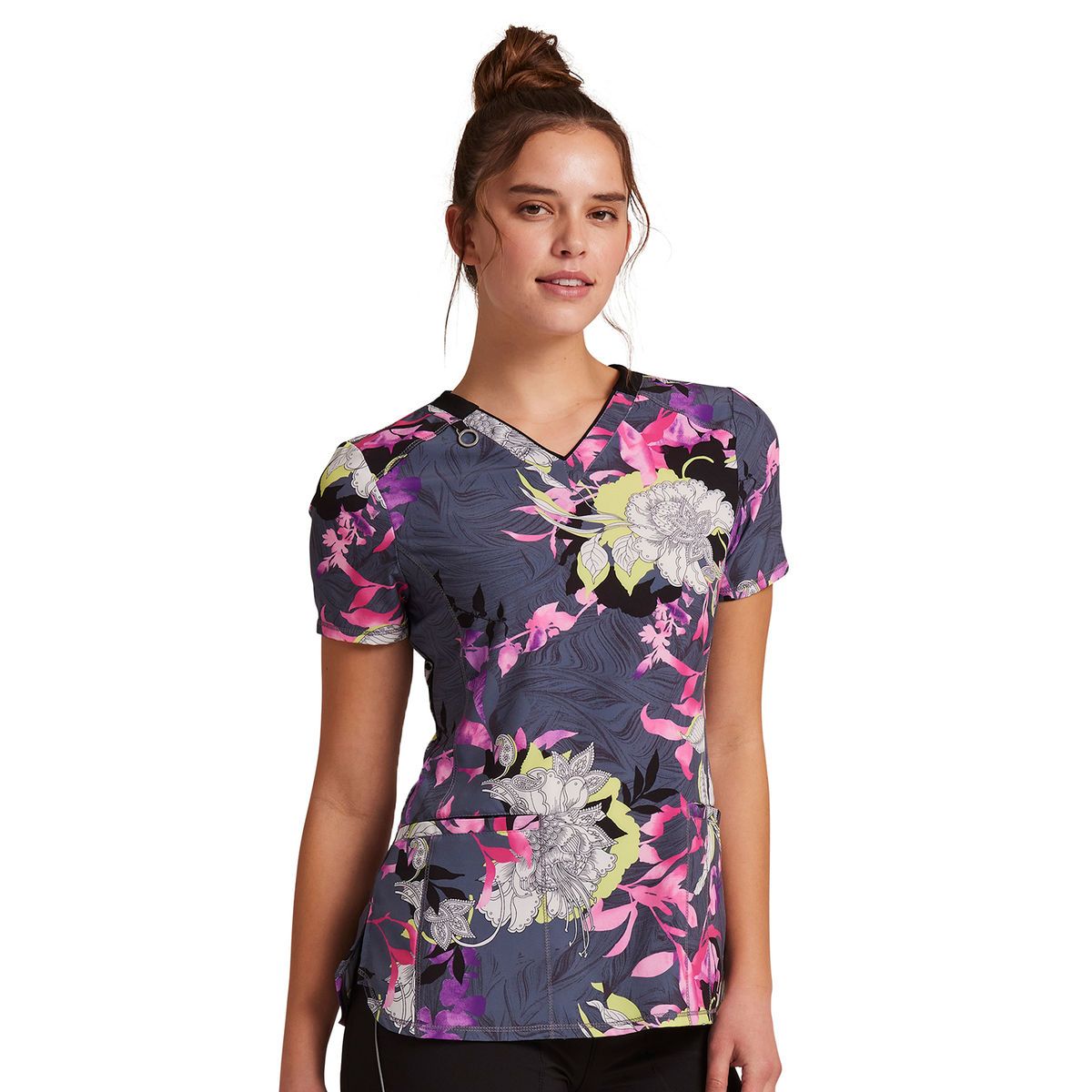 Cherokee - infinity - women's v-neck print top | SWAGBOX.COM