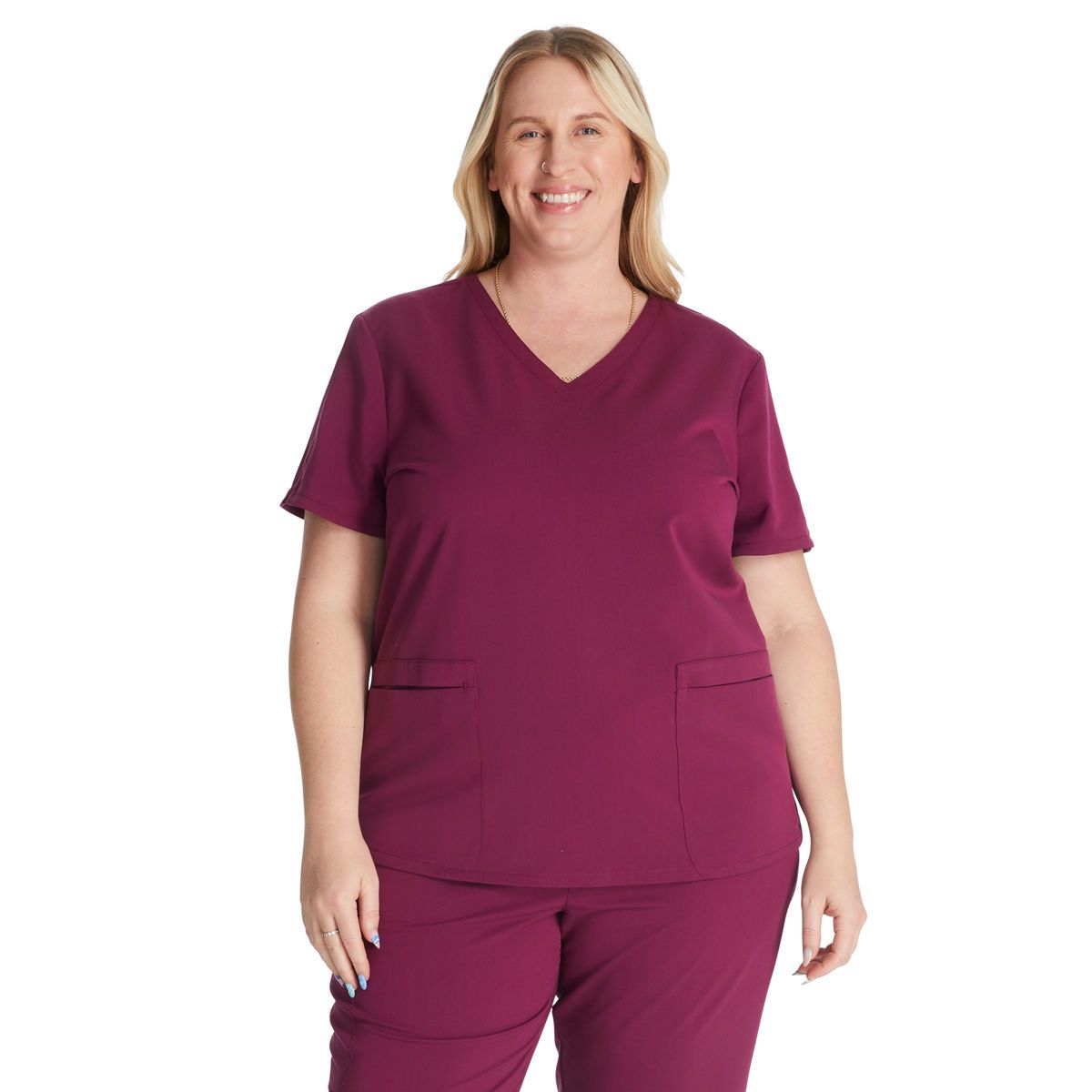 Custom Cherokee - atmos - women's v-neck scrub top | BrandExtenders