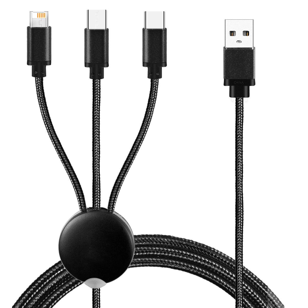 Cherry avenue 3 in1 logo light up charging cable with iphone & android ...