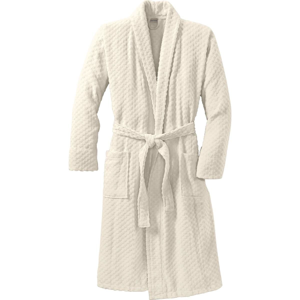 Port authority checkered terry shawl collar robe. r103 | Corporate ...