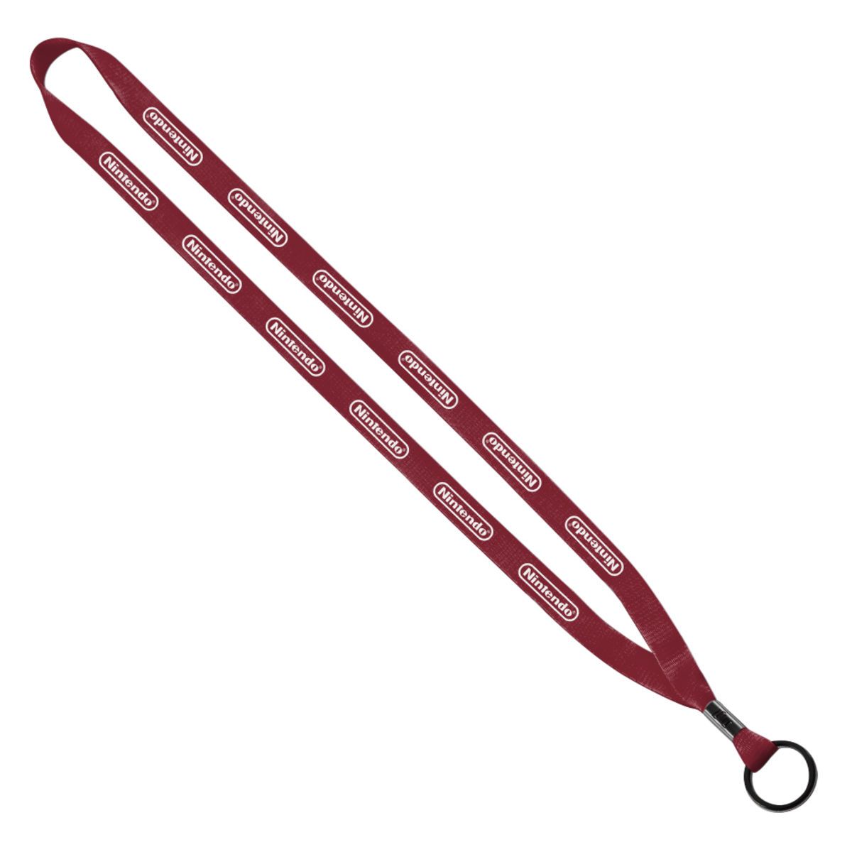 Custom 12 Polyester Lanyard with Metal Crimp Split-Ring Brand Merch ...