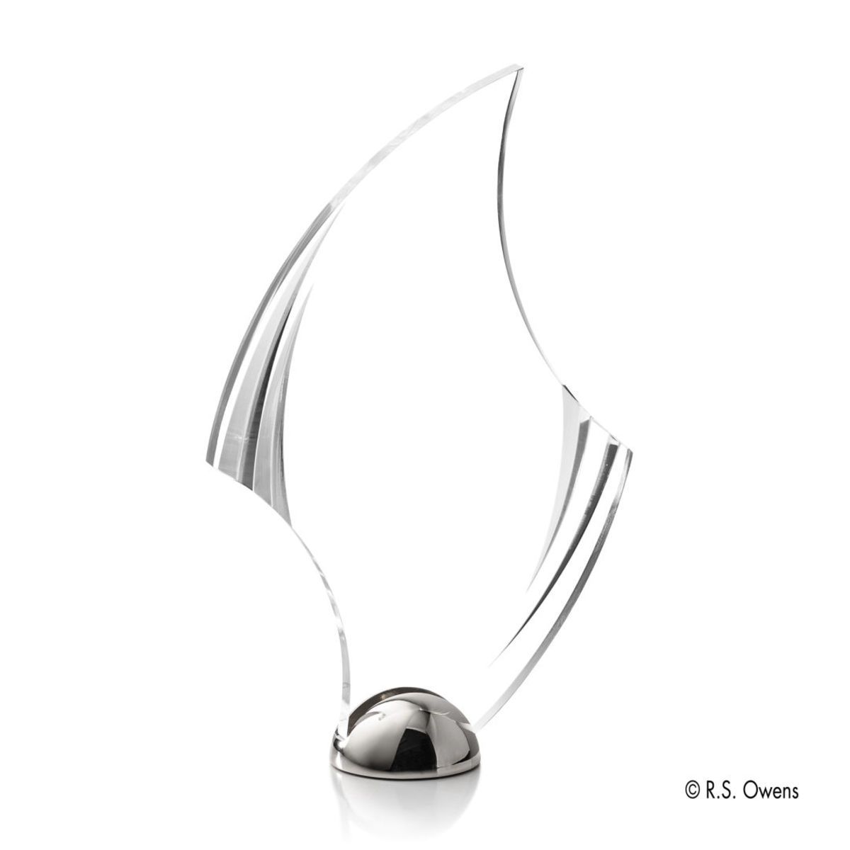 Flourish Hemisphere Award - Laser Engraved | Corporate Specialties