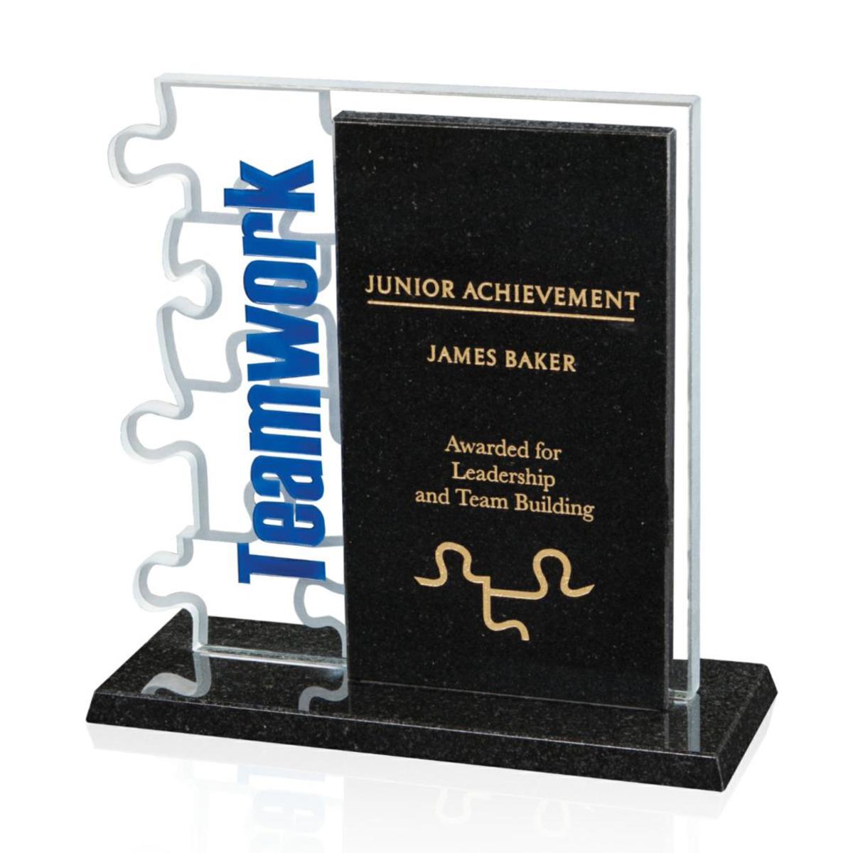 Promotional Unity Award - Granite Personalized With Your Custom Logo