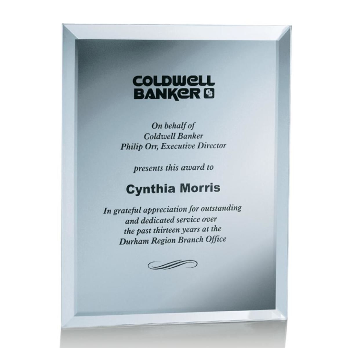 Mirror plaque - silver | Corporate Specialties