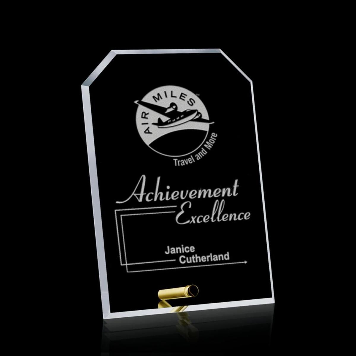 Cantebury clipped rectangle award | Order Swag