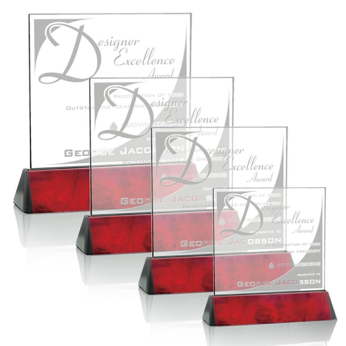 Promotional Sierra square award - burlwood Personalized With Your ...