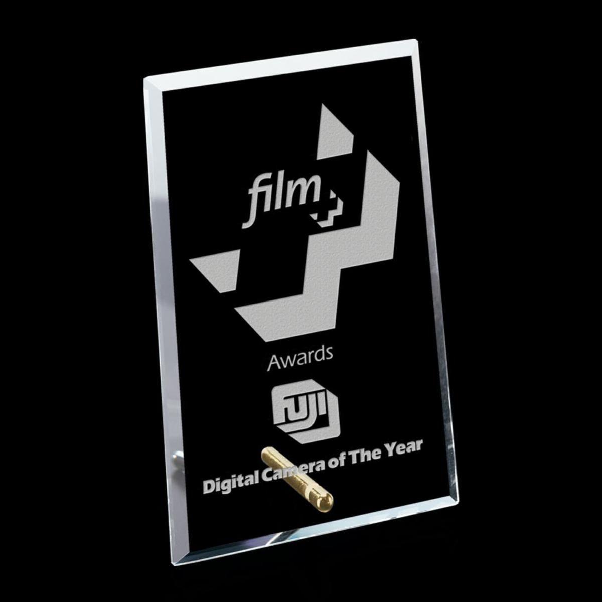 Windsor rectangle vertical award - gold | Corporate Specialties