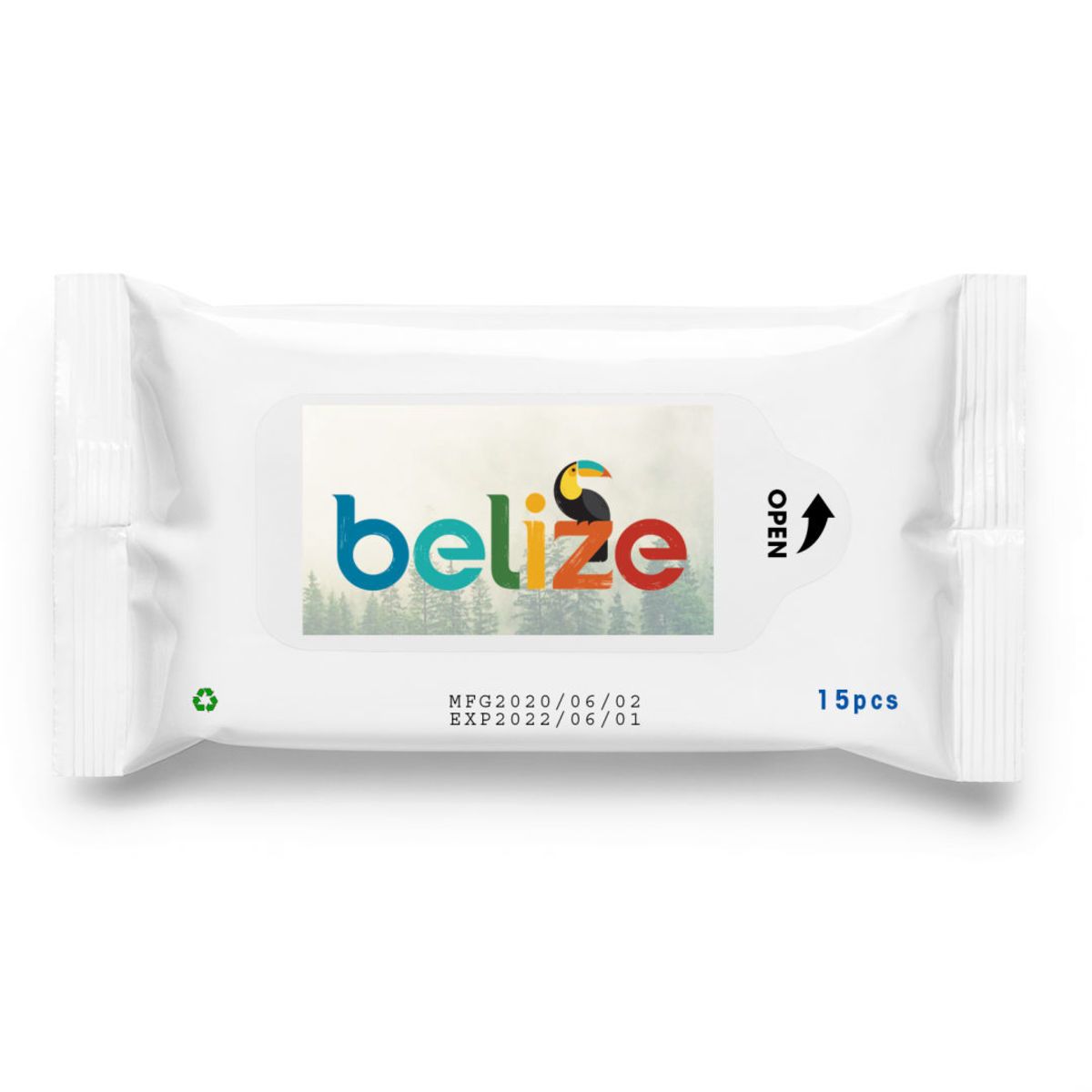 Promotional Hand cleanser wipes - pack of 15 Personalized With Your ...