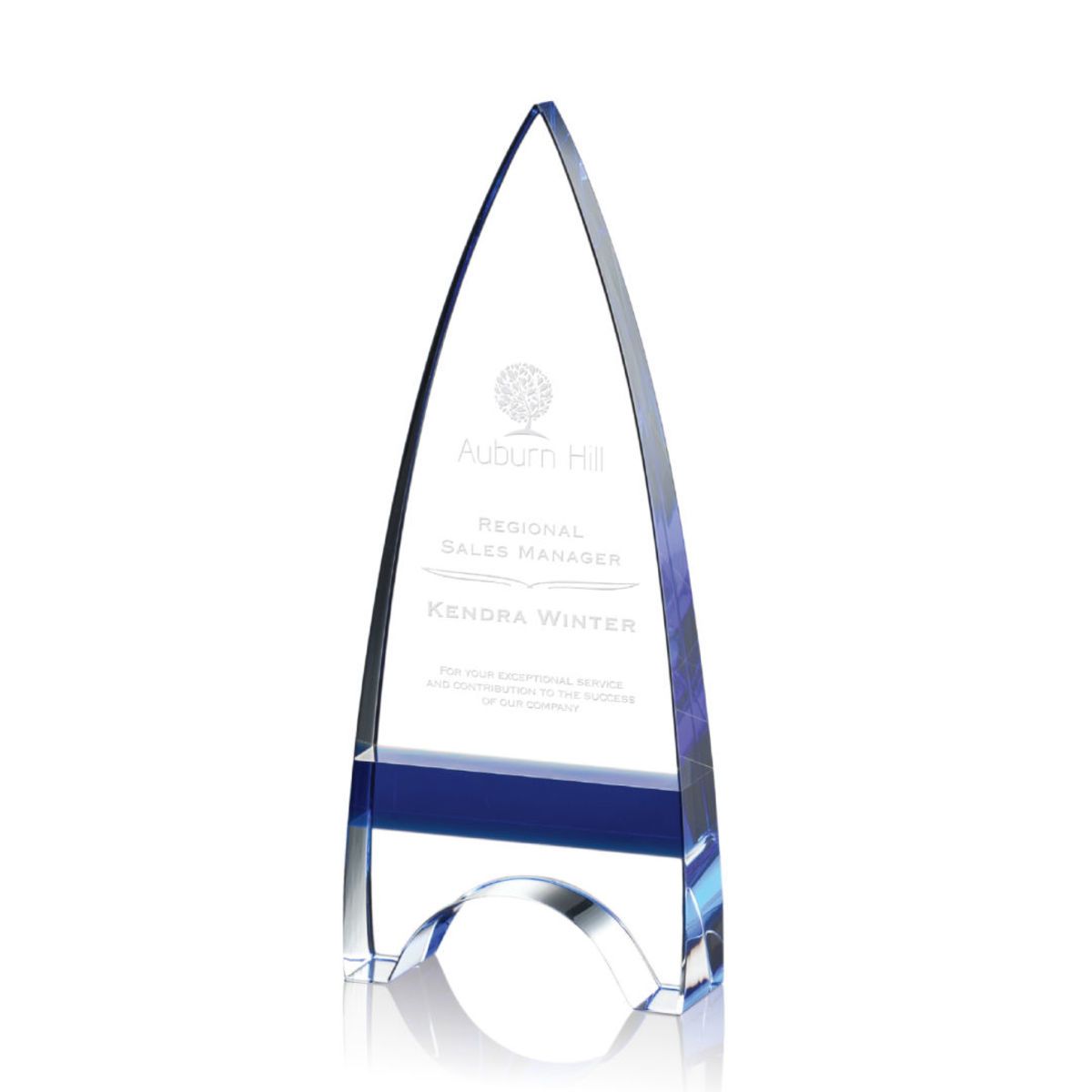 Promotional Kent Award - Blue Personalized With Your Custom Logo