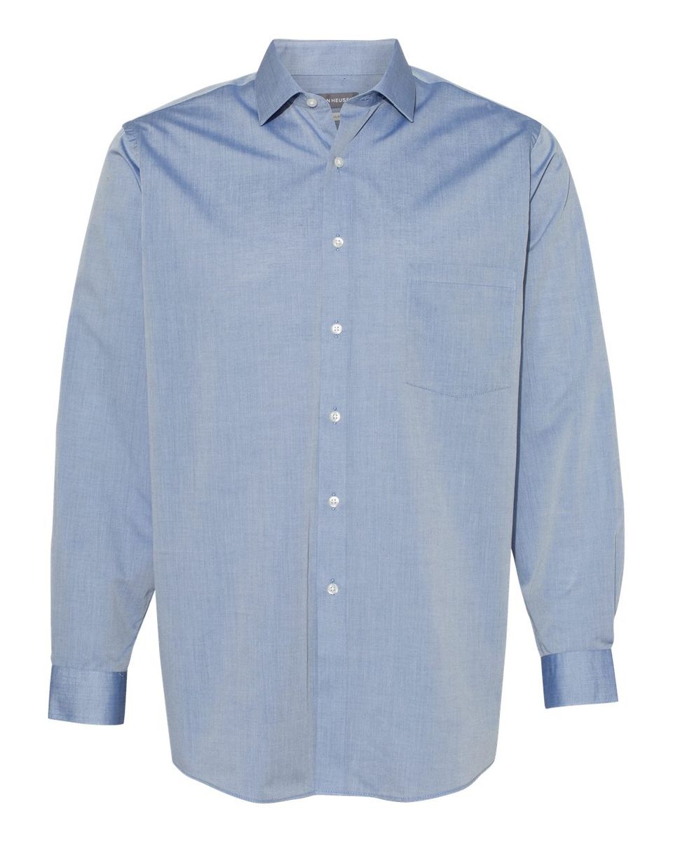 Chambray spread flex collar shirt - 13v0465 | Inkmule
