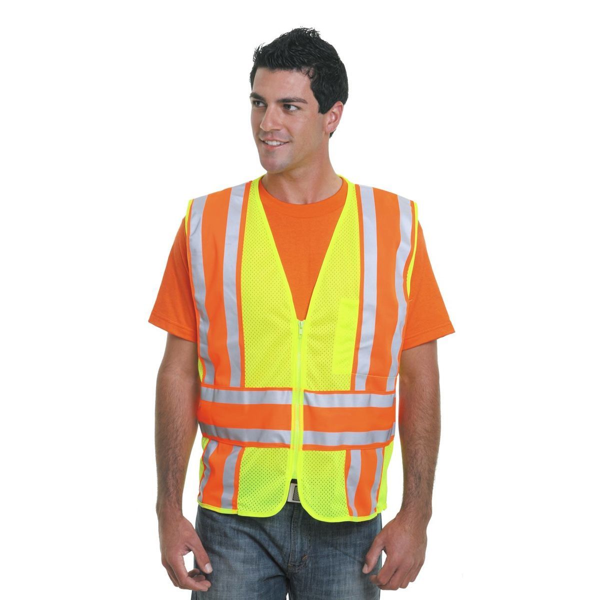 Usa-made ansi safety mesh vest - 3787 | Corporate Specialties