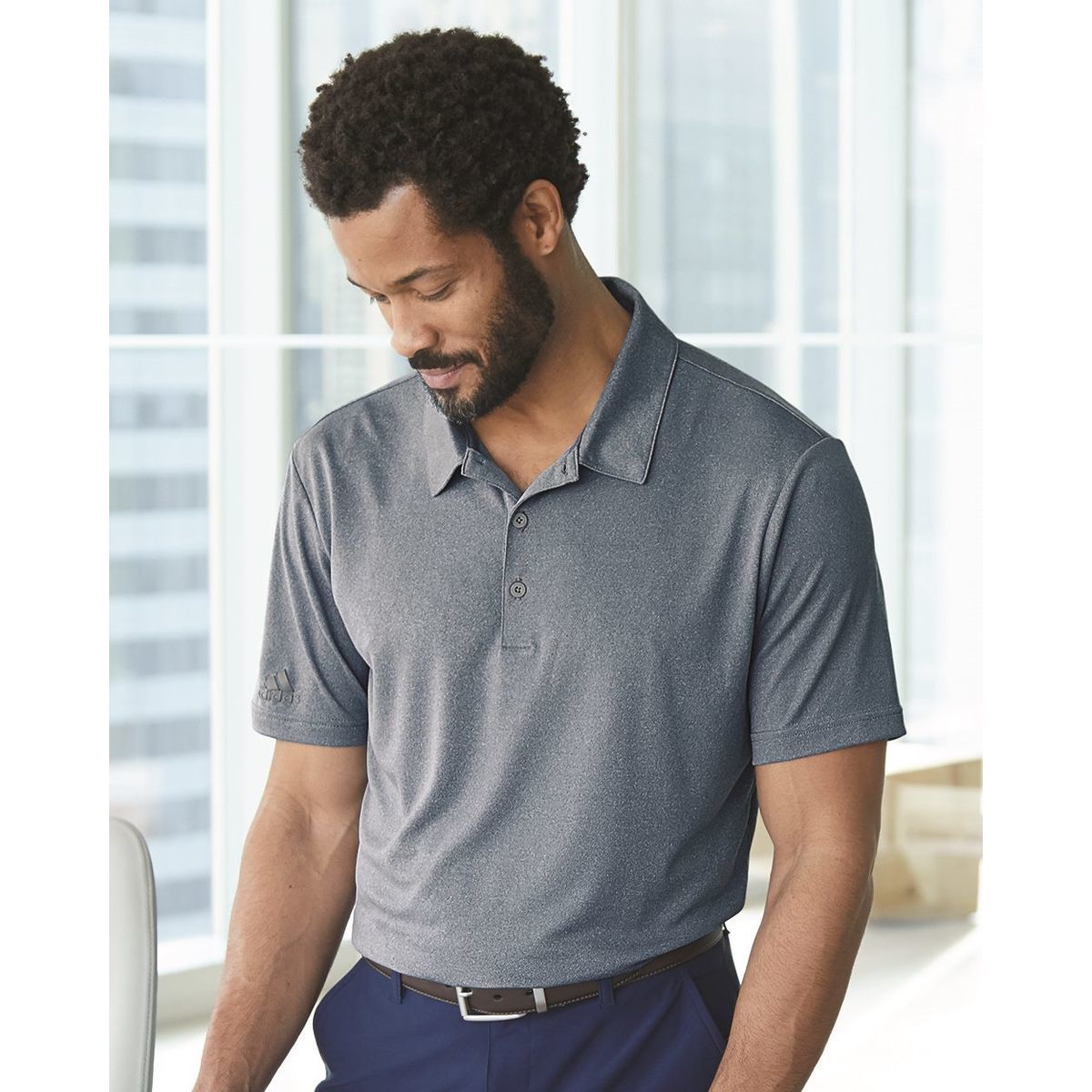 Promotional Heathered polo - a240 Personalized With Your Custom Logo