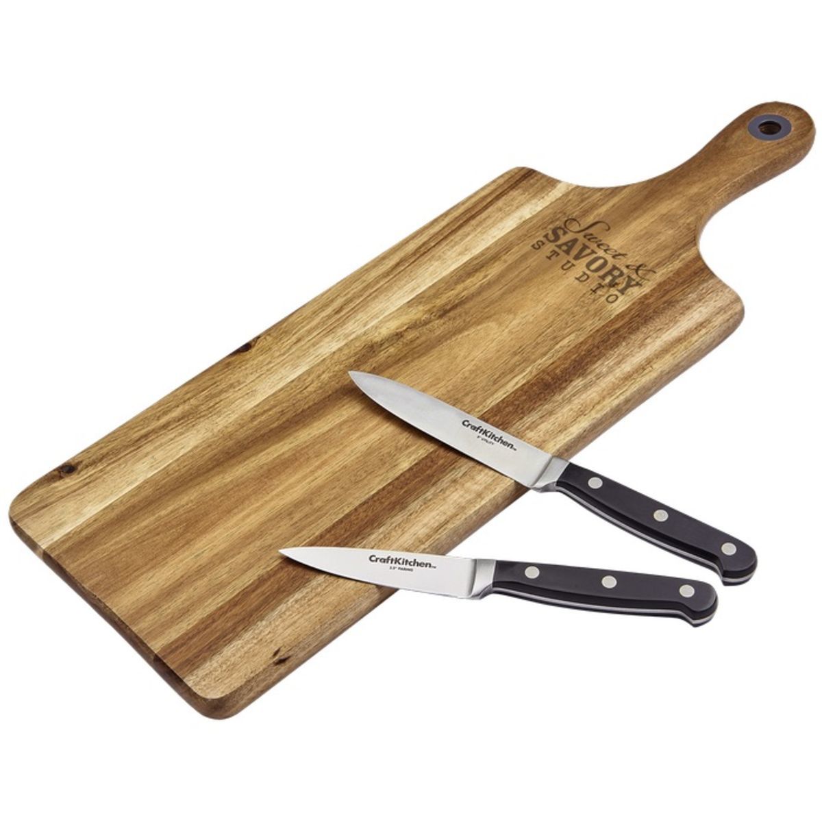 Craftkitchen rectangle board knives gift set | Corporate Specialties
