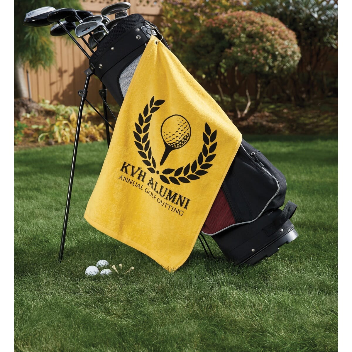Platinum collection golf towel | Swag Your Brand