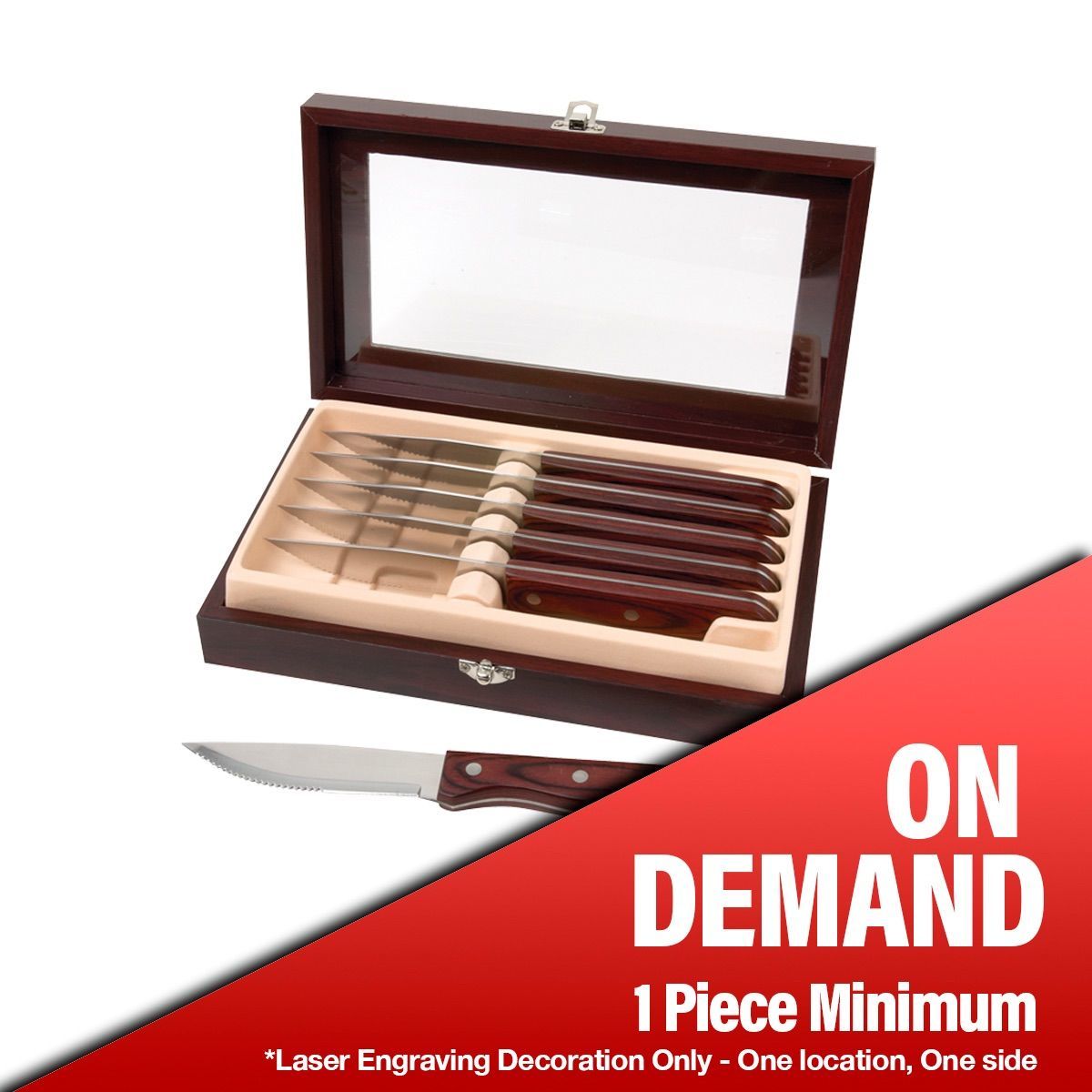 Niagara cutlery rosewood 6-piece steak knife set | SWAGBOX.COM