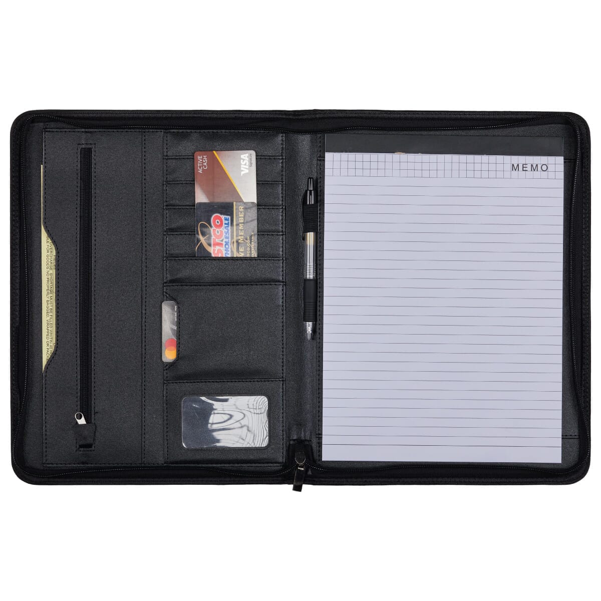 Executive Leatherette Zippered Padfolio | Regards