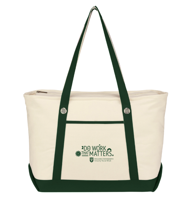 Large Canvas Sailing Tote | Tulane SSW