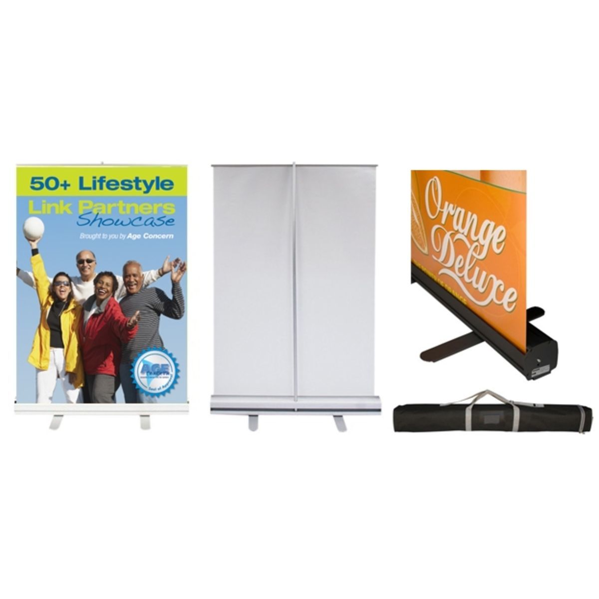 Promotional Mini table top retractable banner stand - 12x16.5 ...