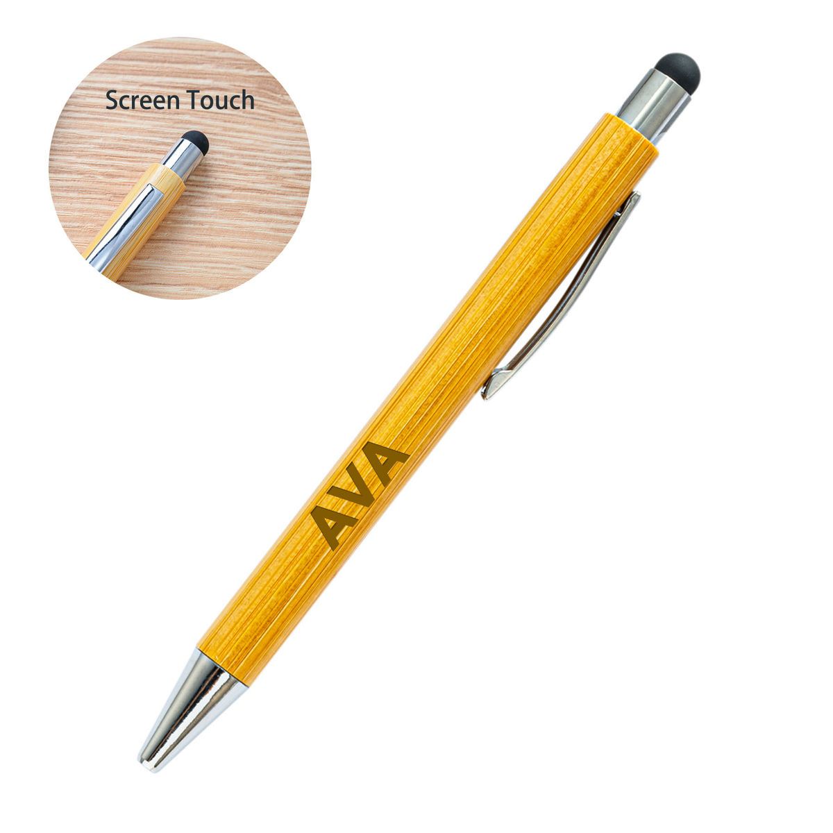 Bamboo Touch Screen Ballpoint Pen | Order Swag