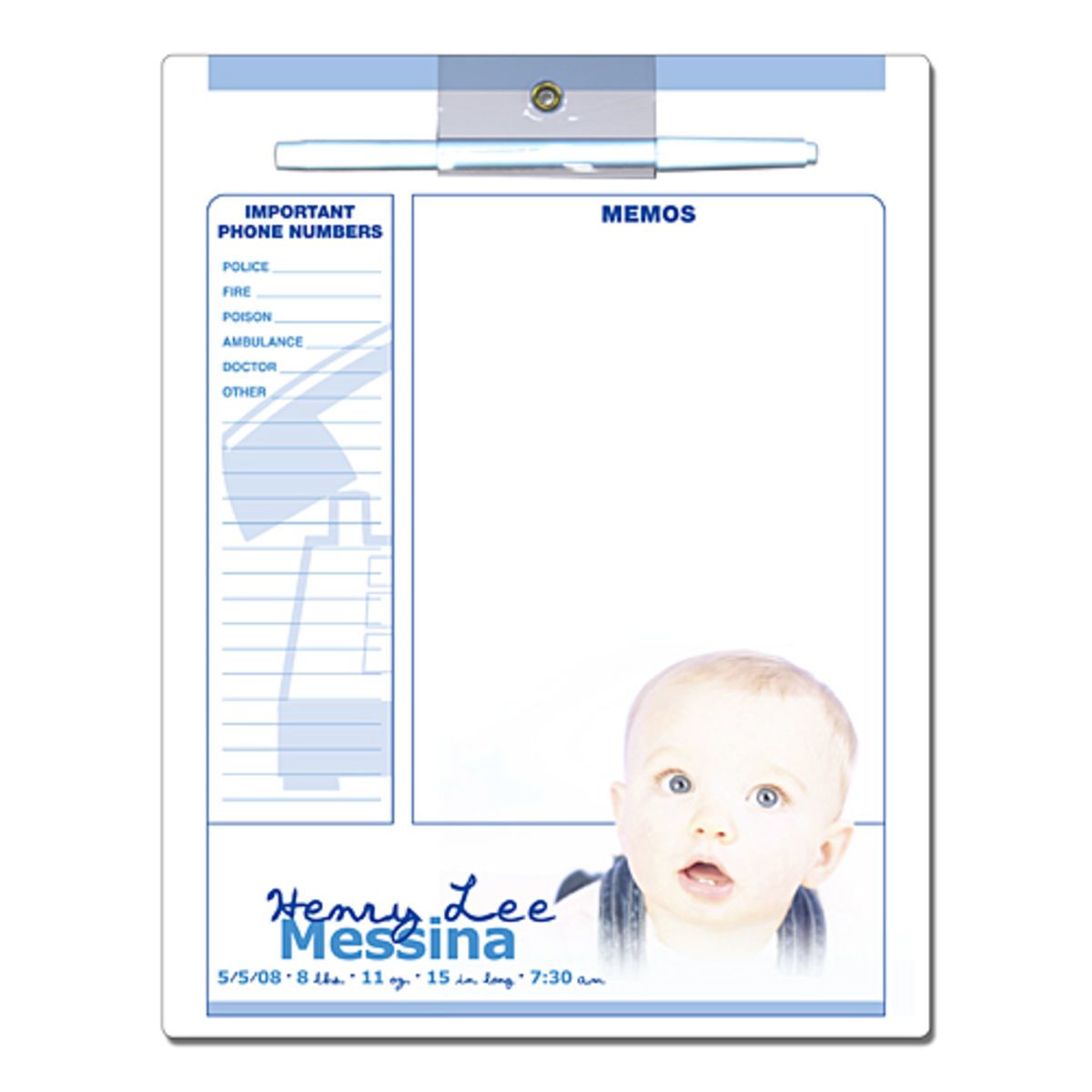Promotional Announcement memo board - 8.5x11 laminated - 14 pt ...
