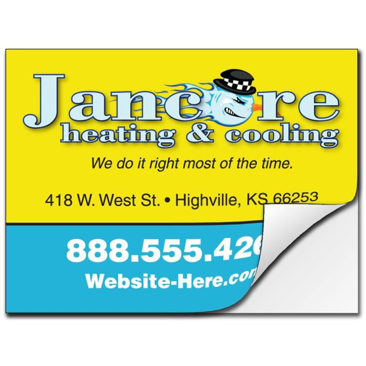 Sticker decal - uv-coated vinyl - 3.5x2.625 rectangle shape | Corporate ...