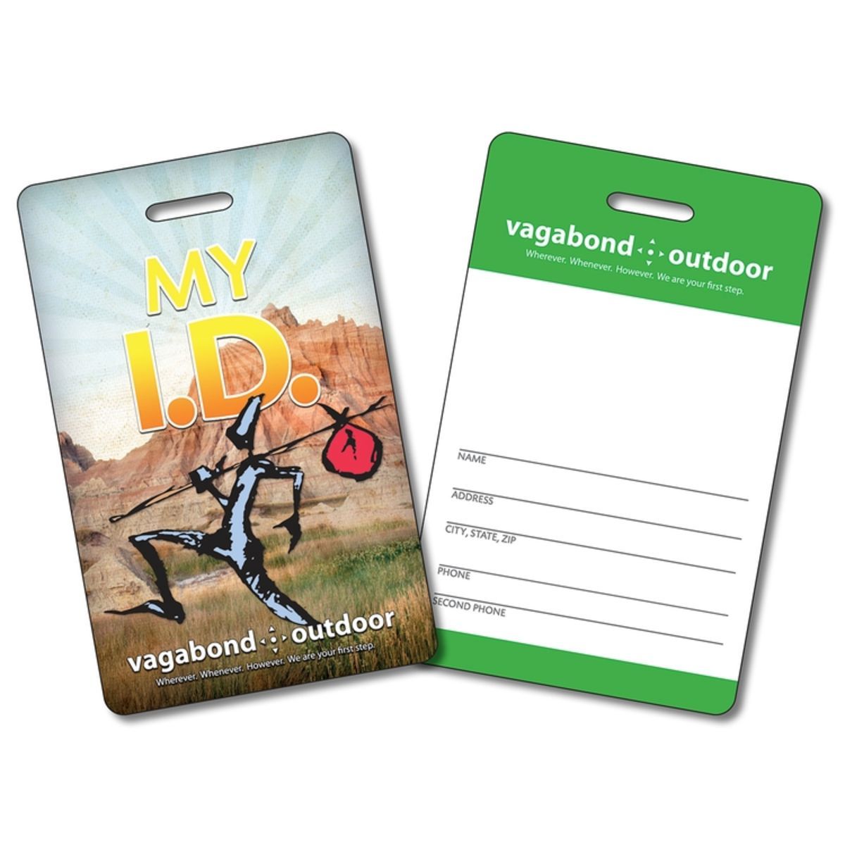 Laminated Plastic I.D./Wallet Card with Punch - 3.375x2.125 - 30 pt ...