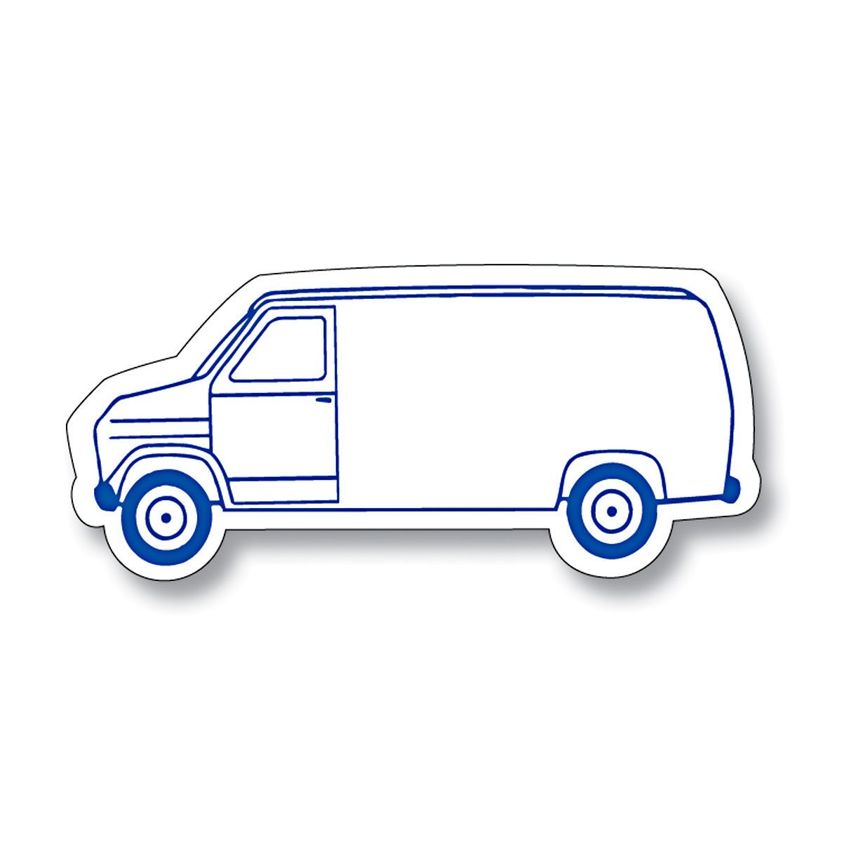 Magnet - van shape (4.125x1.875 - left facing) - 25 mil. | Order Swag