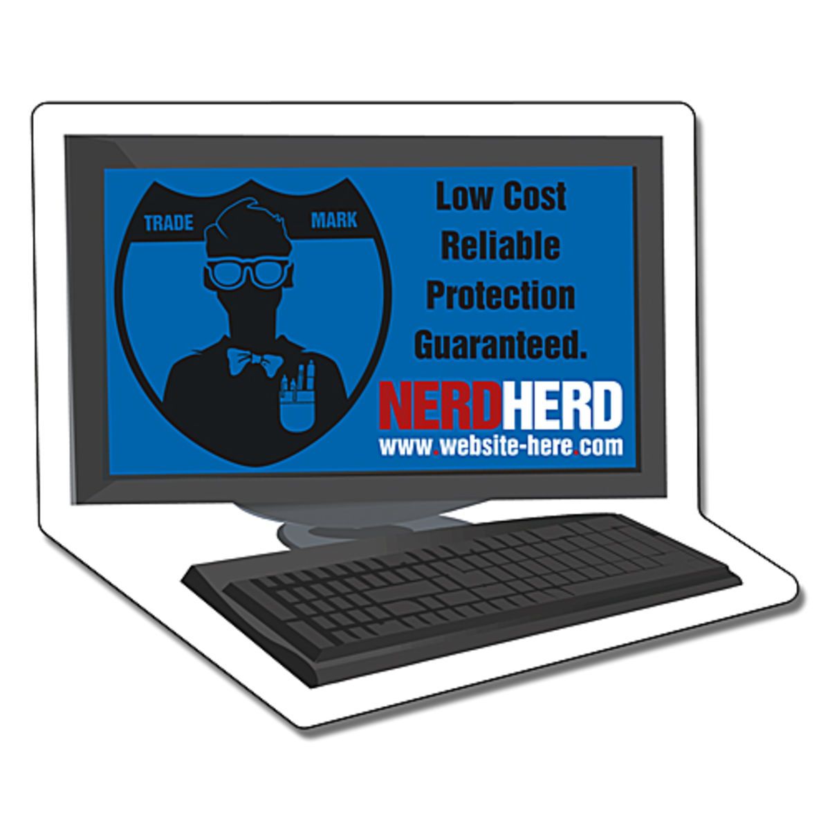 Magnet - flat-screen computer shape (3x2.45) - outdoor safe | Vertika ...