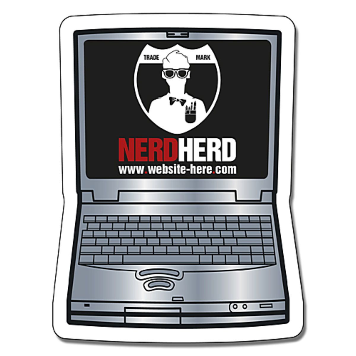 Promotional Magnet - laptop computer shape (2.375x3.125) - outdoor safe ...