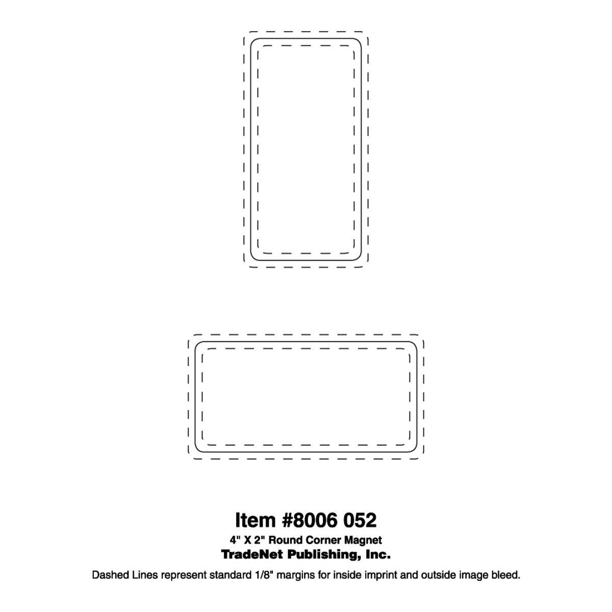 Magnet - 2x4 Round Corners - 30 Mil. | Corporate Specialties