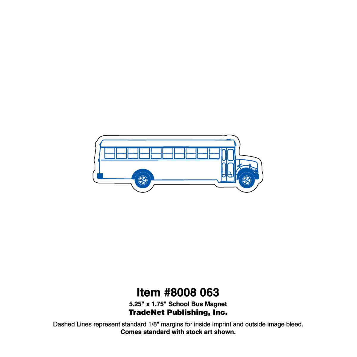 Promotional Magnet - School Bus Shape (5.25x1.75) - 30 Mil ...