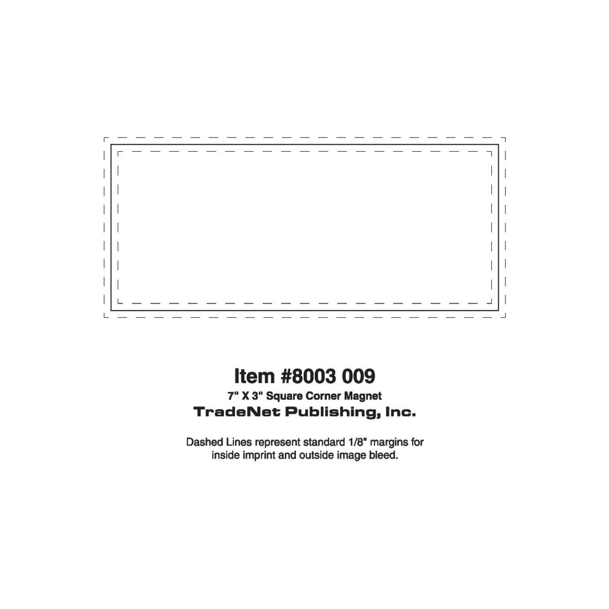 Magnet - 3x7 Square Corners - 20 Mil. | Corporate Specialties