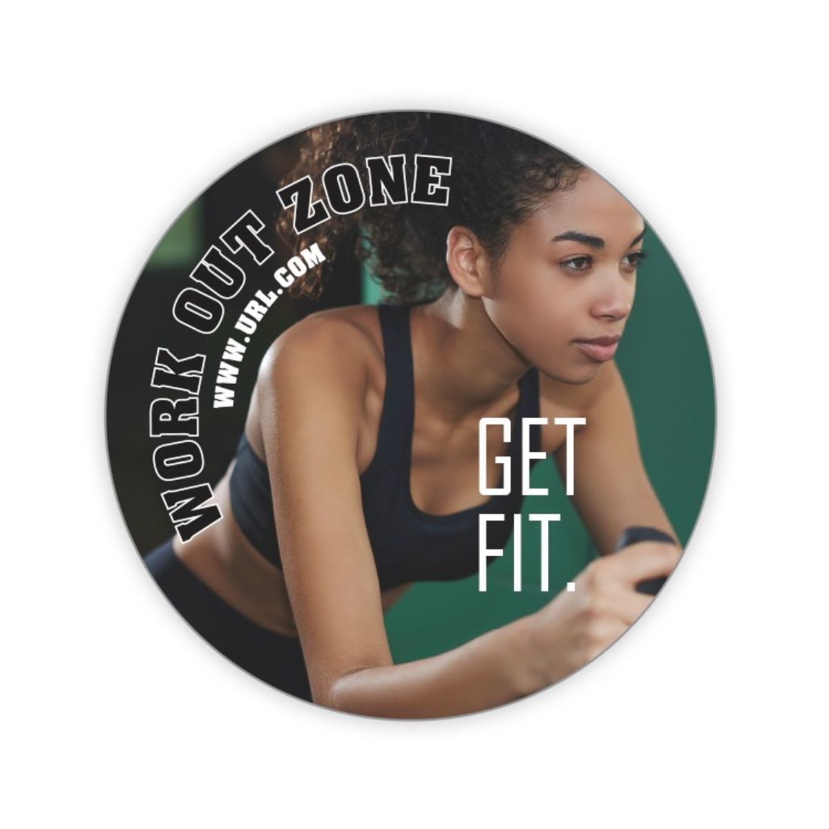 Promotional Magnet 5 Inch Diameter Circle Outdoor Safe Personalized