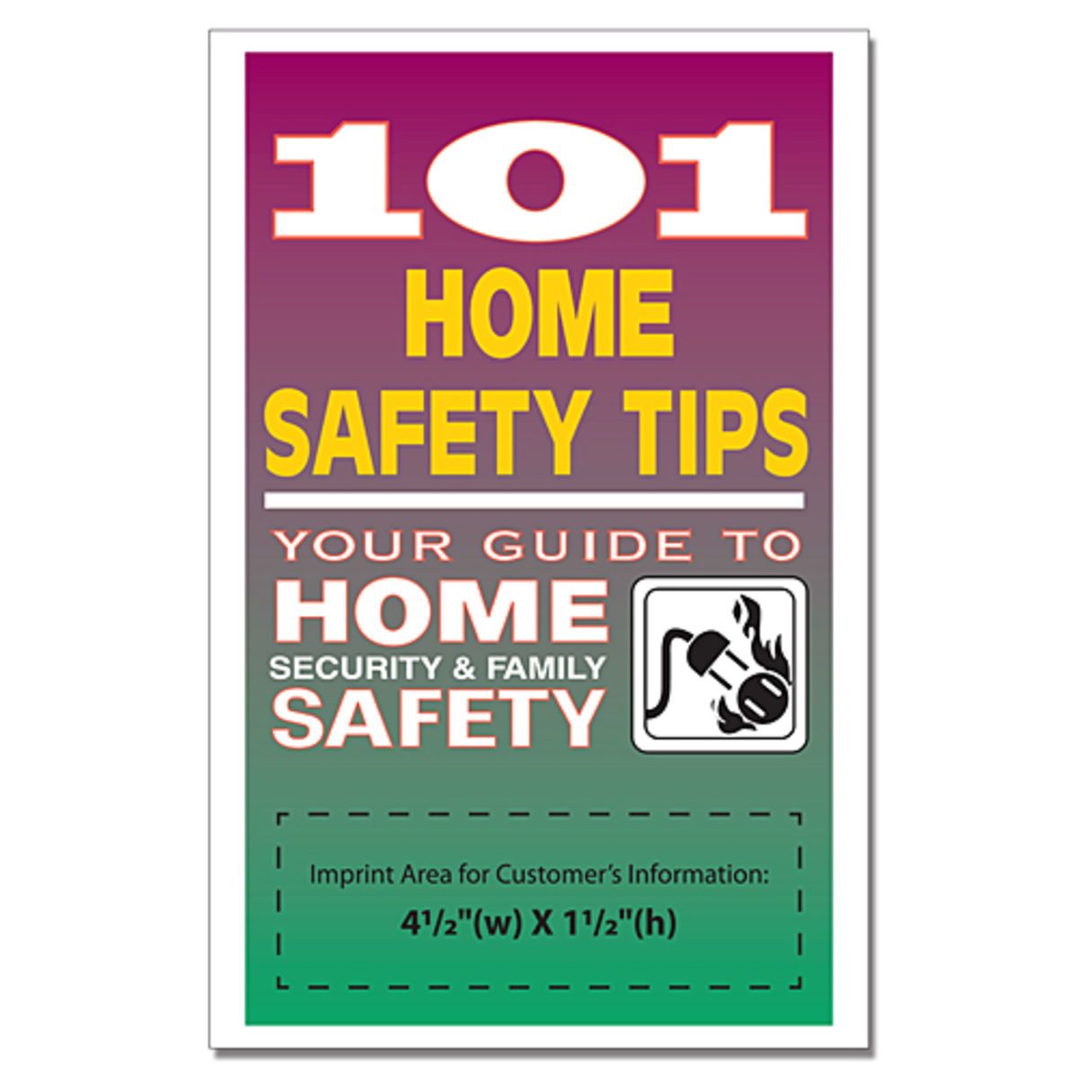 Promotional 101 home safety tips Personalized With Your Custom Logo
