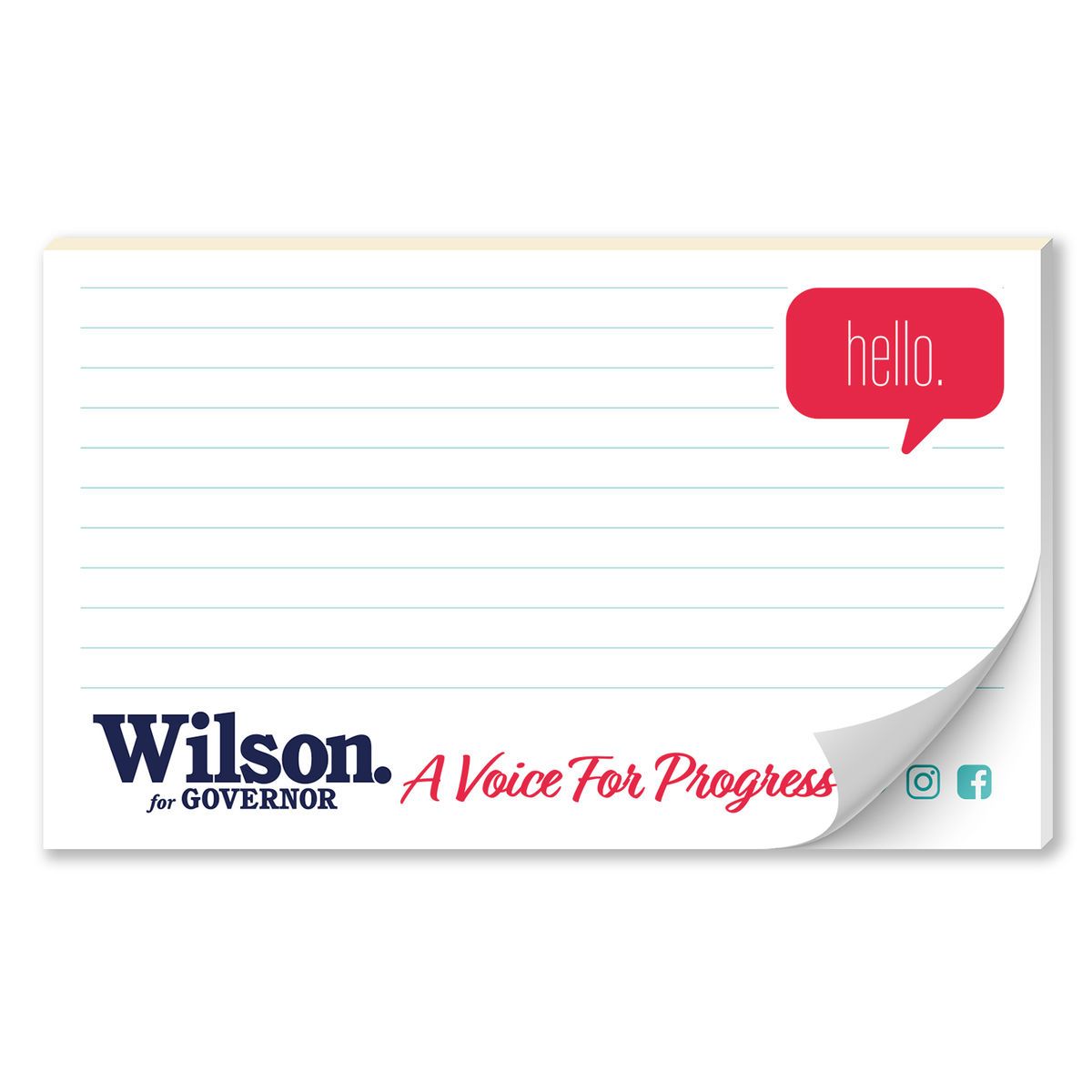 Promotional Sticky notes 5x3 (100 sheets) Personalized With Your Custom ...