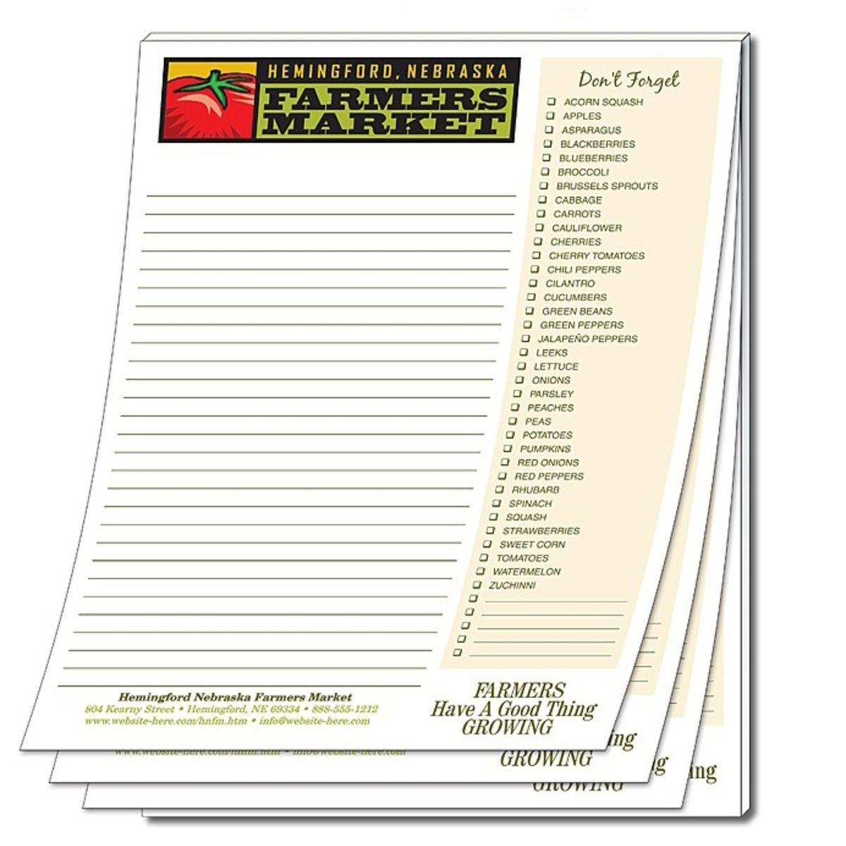 Sticky notes 8.5x11.0 (25 sheets) | Order Swag