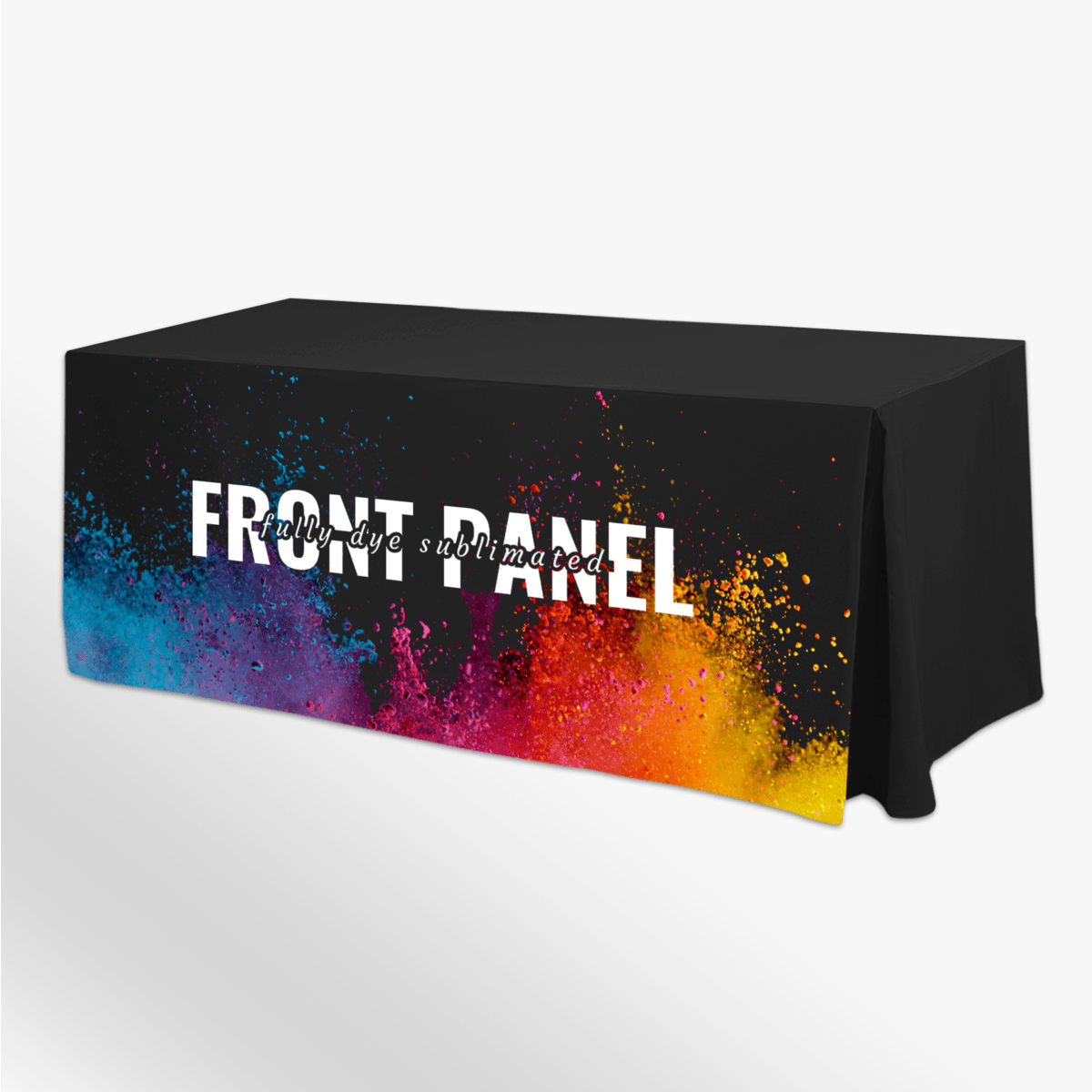 4' fitted table cover, full color front panel | Coggins Promo
