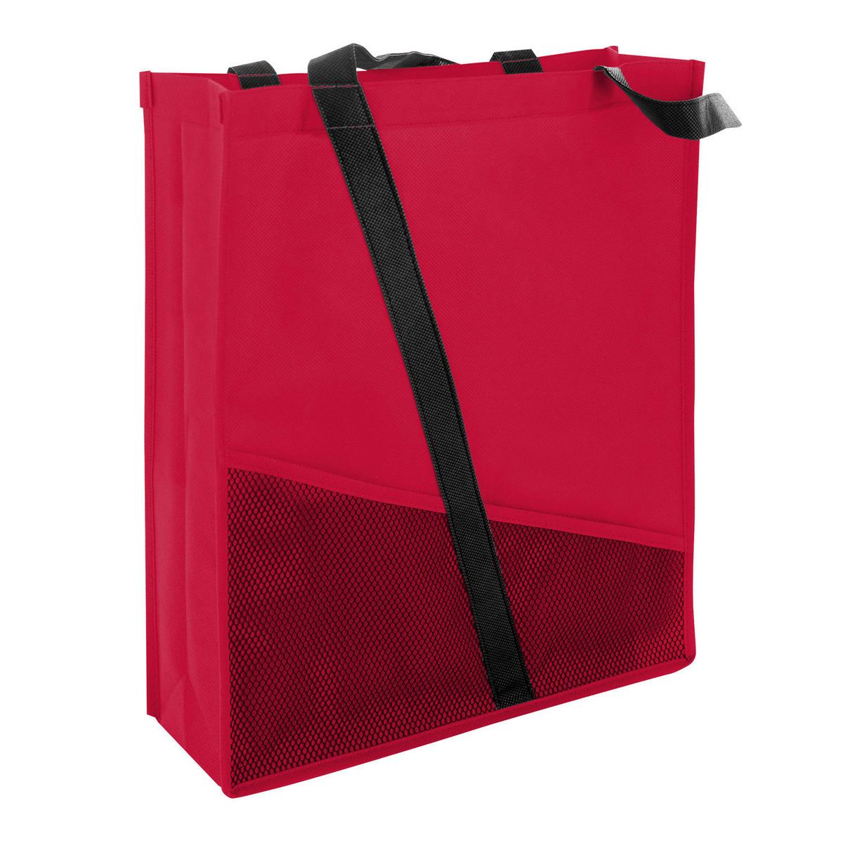 Promotional A892 polypro mesh pocket tote Personalized With Your Custom ...