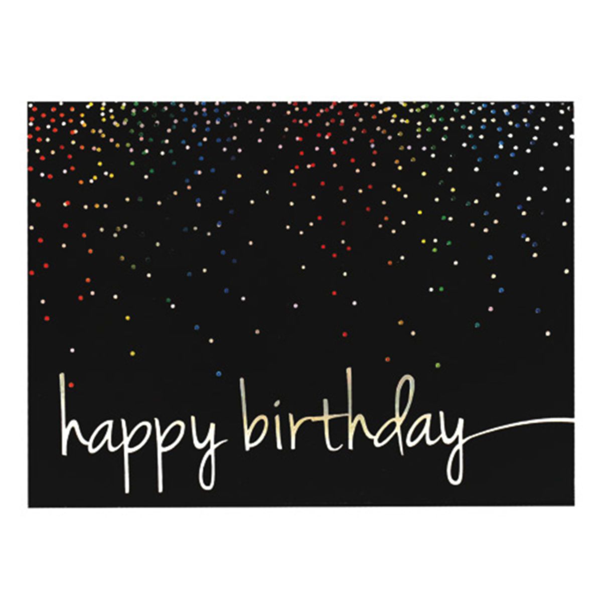 Colorful Birthday Confetti Greeting Card Corporate Specialties